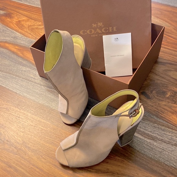 Coach | Shoes | Coach Open Toe Bootie Sandals | Poshmark